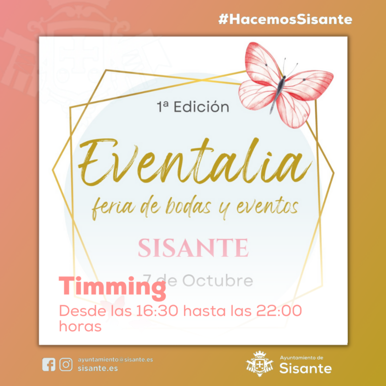TIMMING EVENTALIA - Excelentísimo Ayuntamiento de Sisante