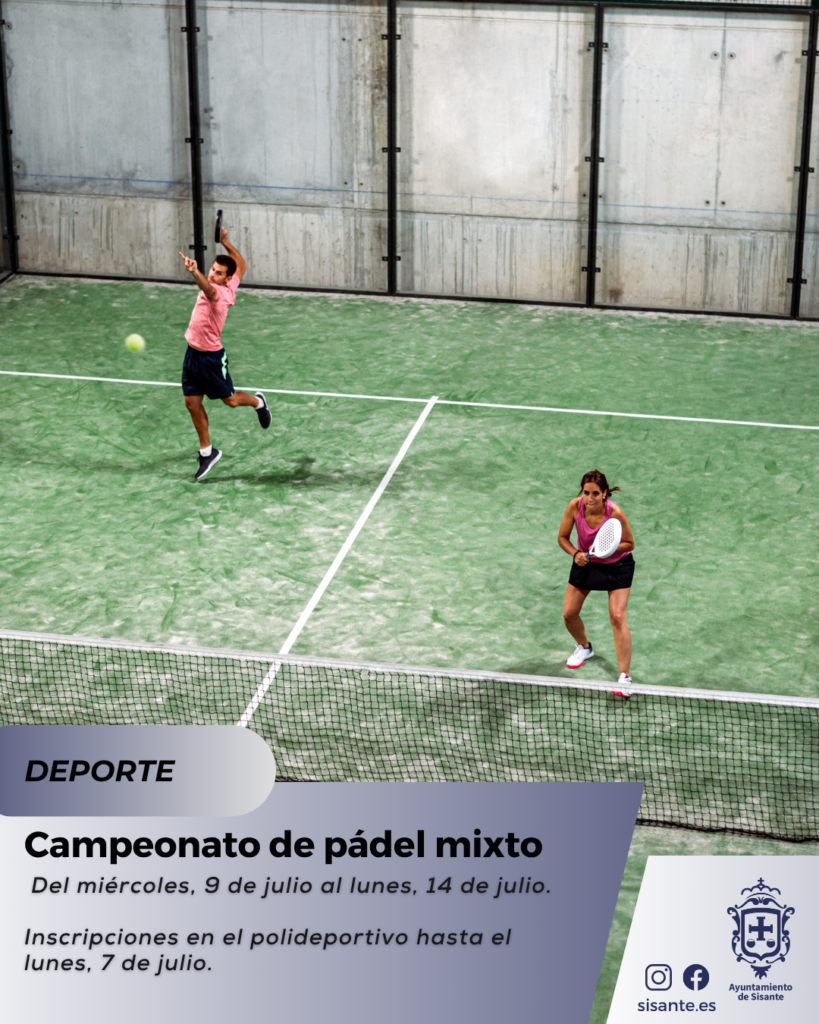 Campeonato de Pádel Mixto - Excelentísimo Ayuntamiento de Sisante